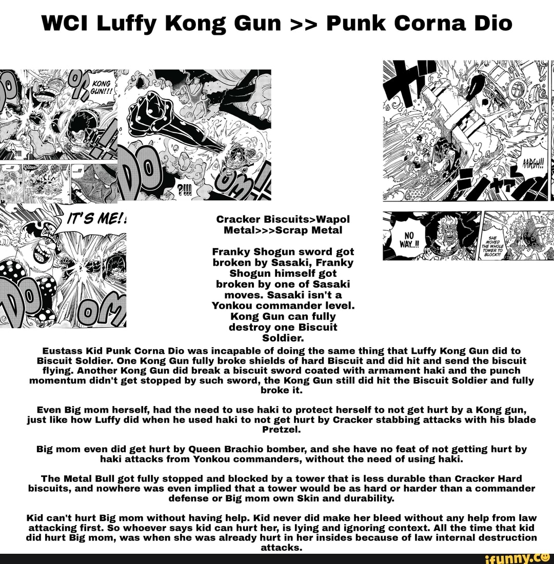 WCI Luffy Kong Gun Punk Corna Dio Cracker Metal Franky Shogun sword got ...