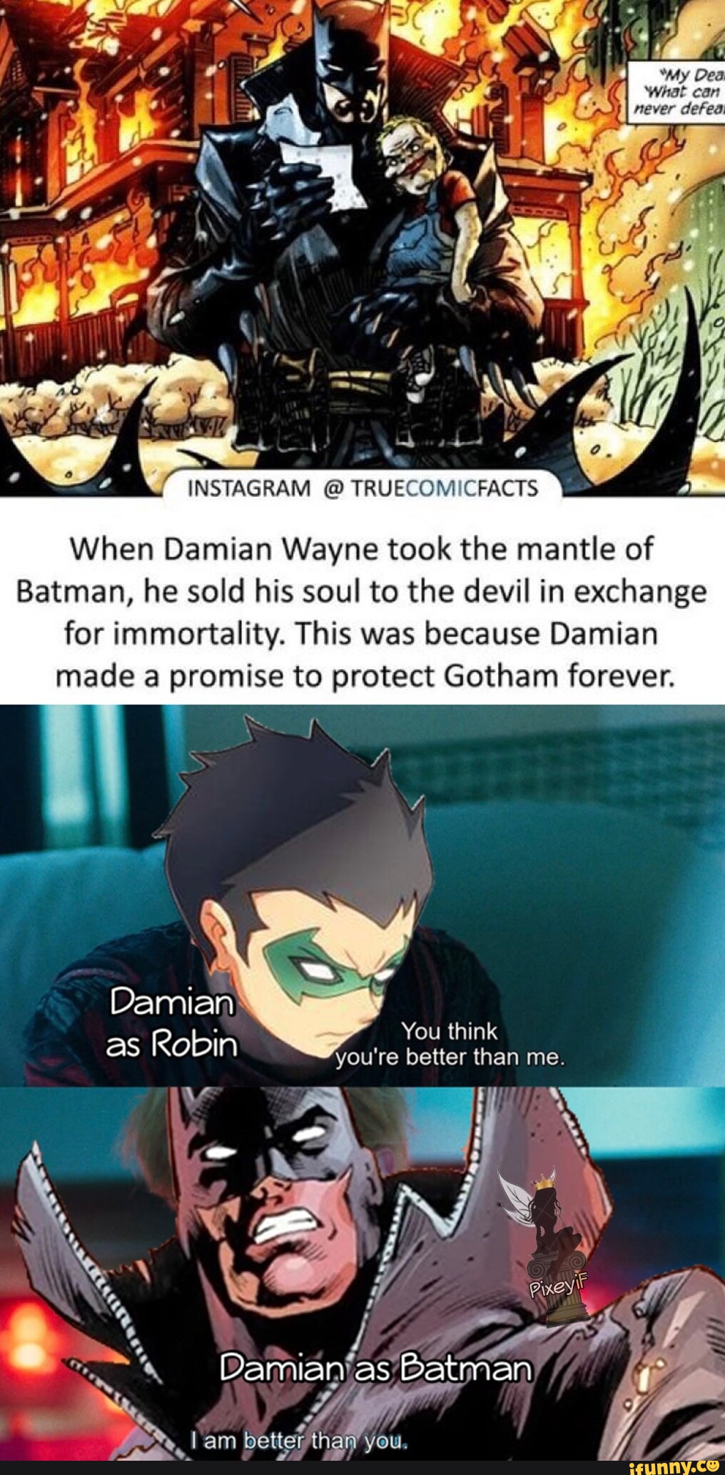 INSTAGRAM @ TRUECOMICFACTS CFACTS When Damian Wayne took the mantle of ...