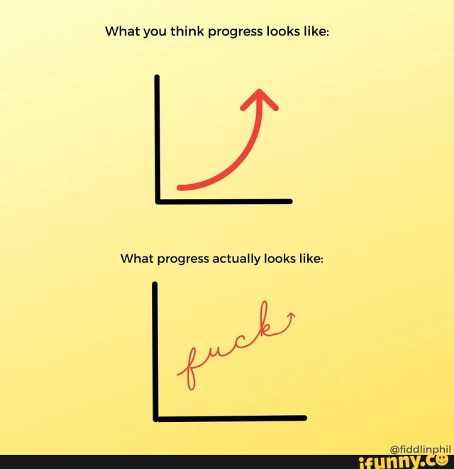 What you think progress looks like: What progress actually looks like ...