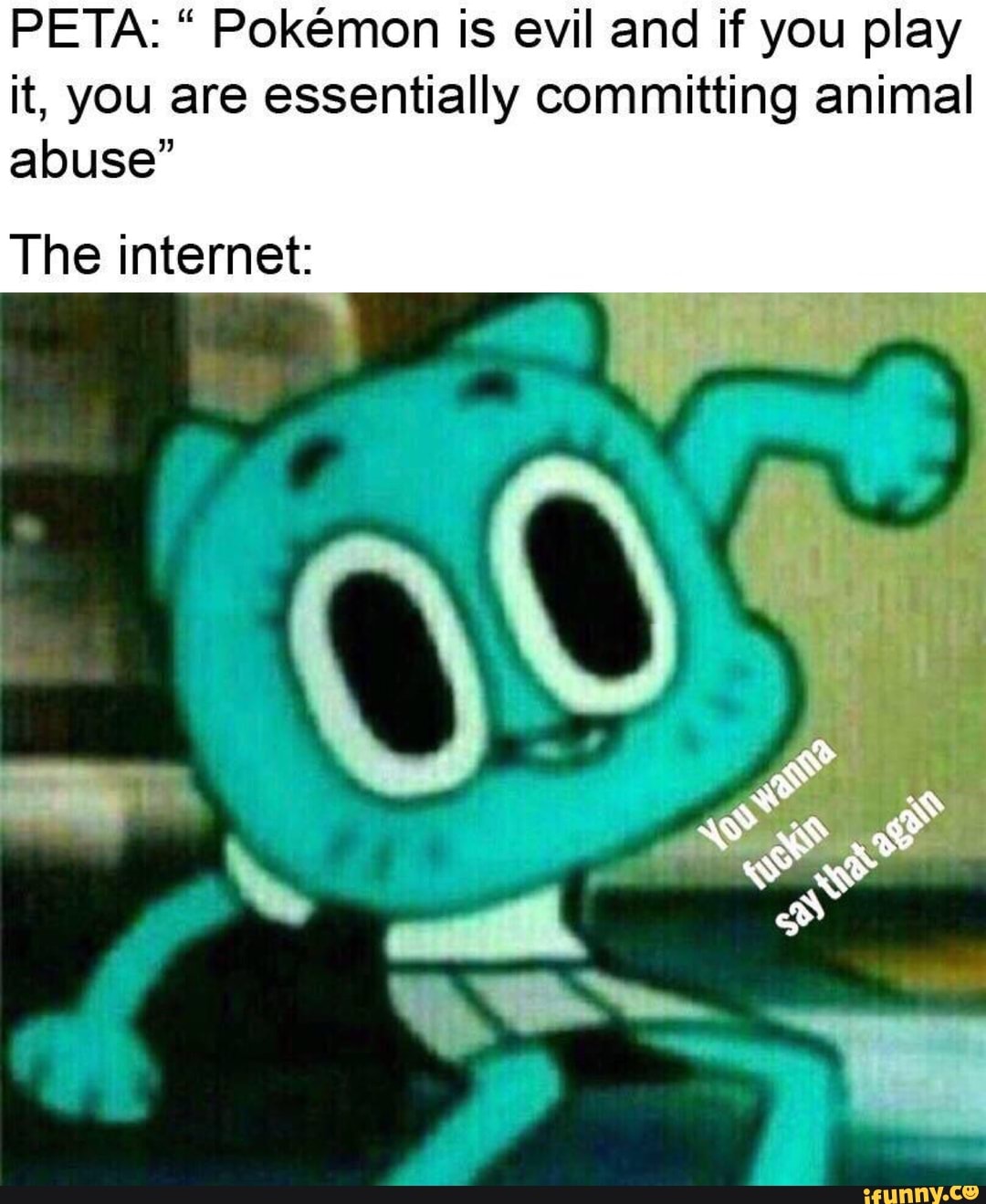 PETA: “ Pokémon is evil and if you play it, you are essentially ...