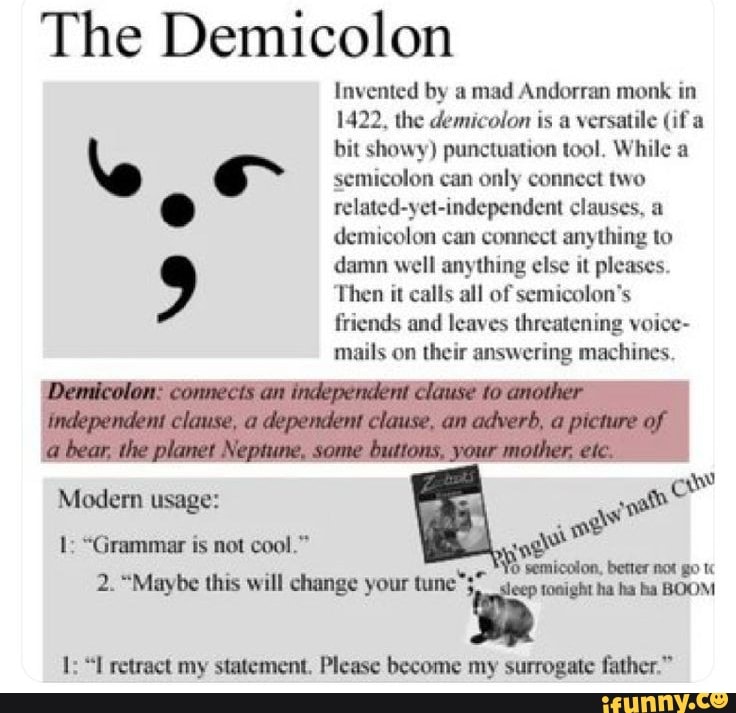 Semicolon memes. Best Collection of funny Semicolon pictures on iFunny