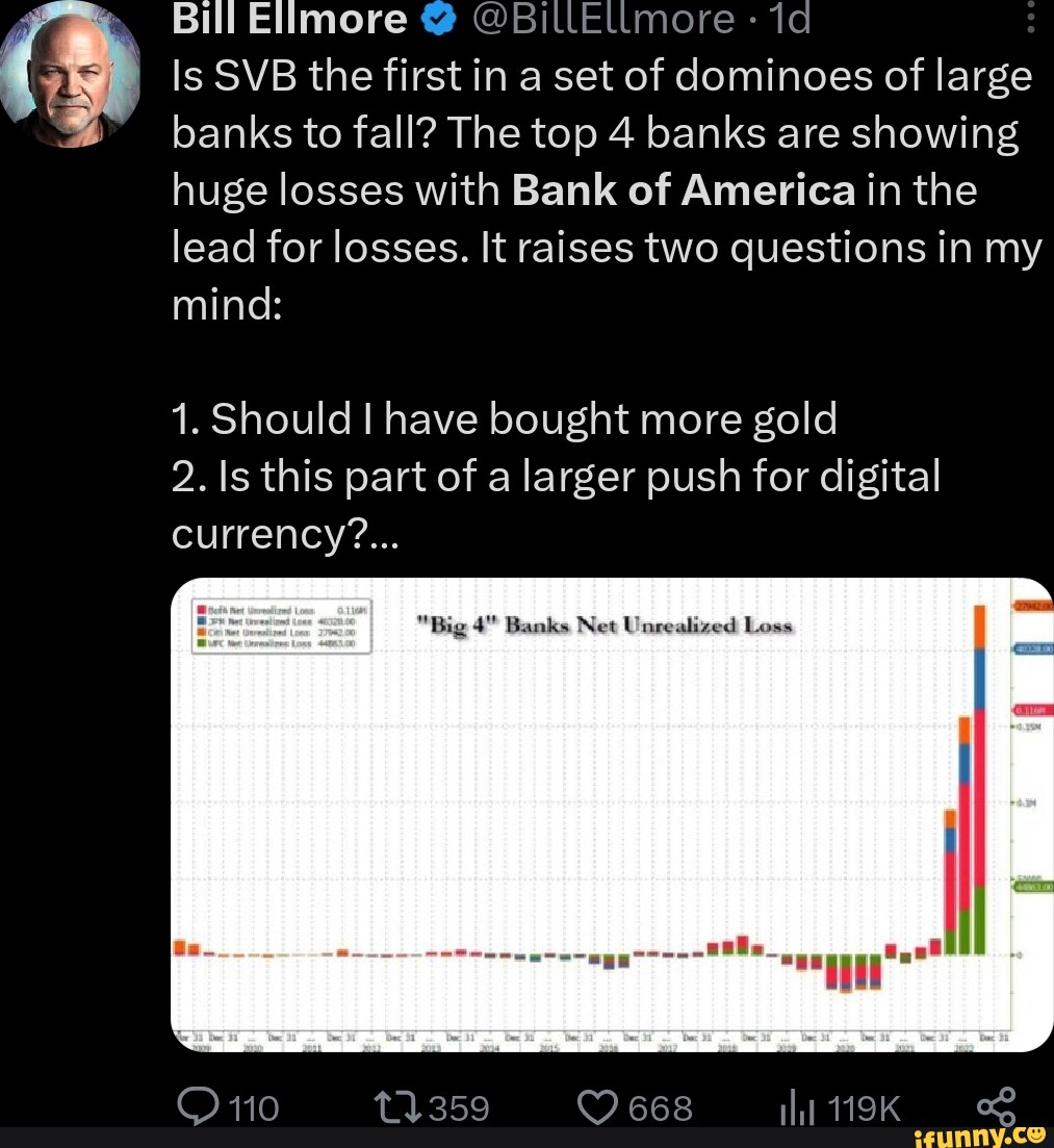 Bill Ellmore @ @BillEltmore id Is SVB the first in a set of dominoes of ...