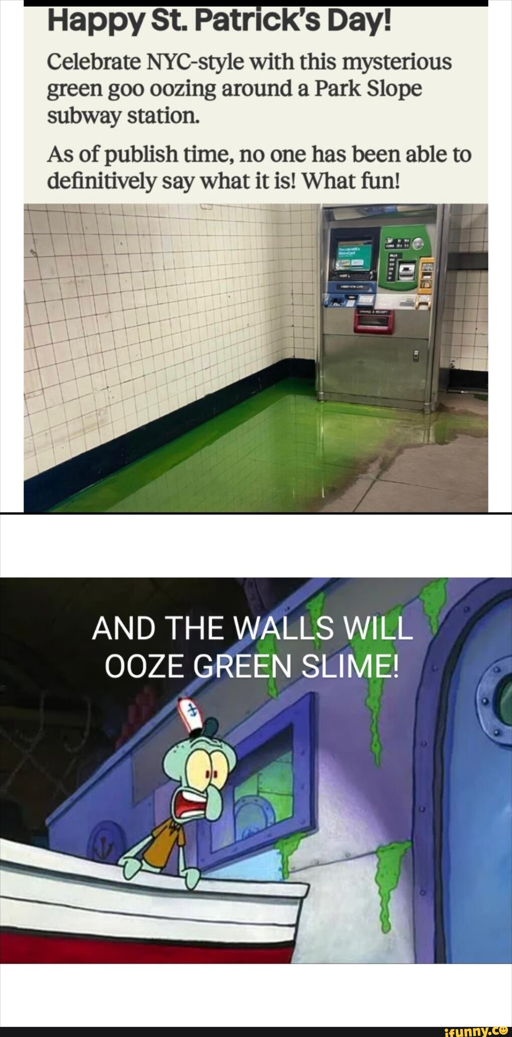 Happy St. Patrick's Day! Celebrate NYC-style with this mysterious green ...