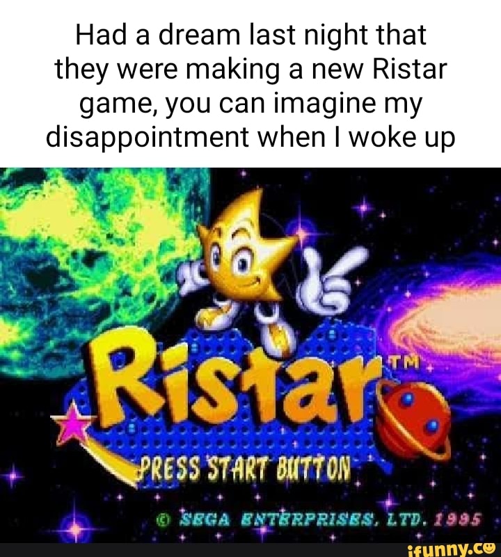 Ristar memes. Best Collection of funny Ristar pictures on iFunny
