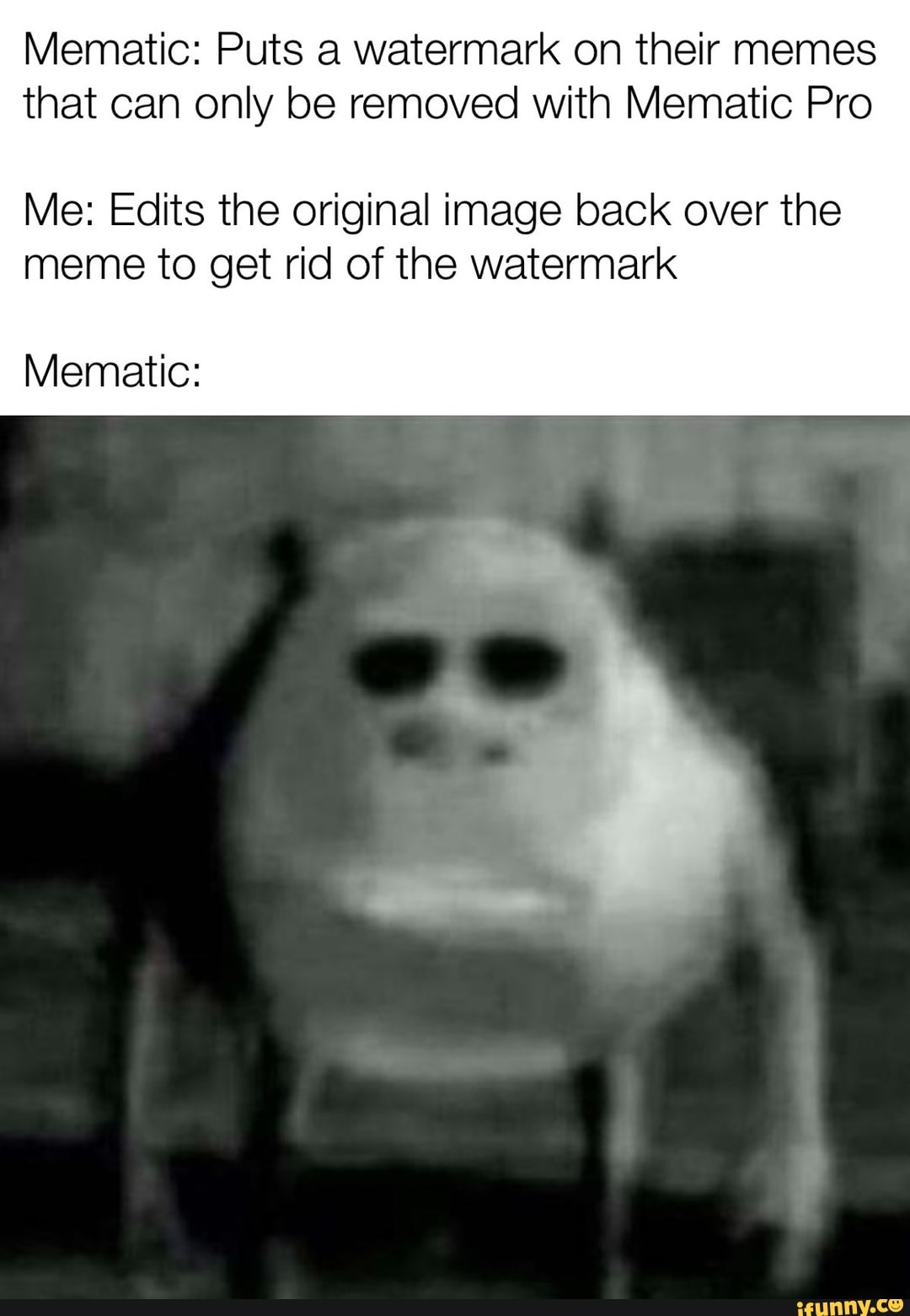 Mematic: Puts a watermark on their memes that can only be removed with ...
