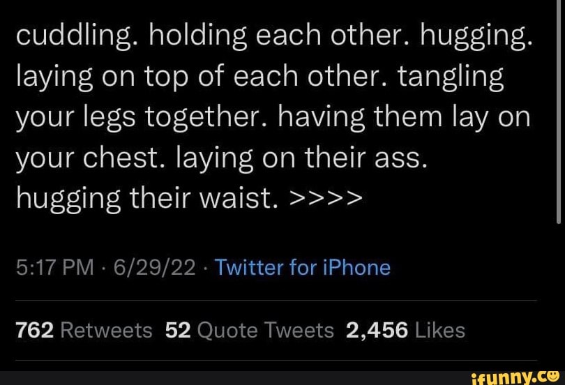 Cuddling. holding each other. hugging. laying on top of each other ...