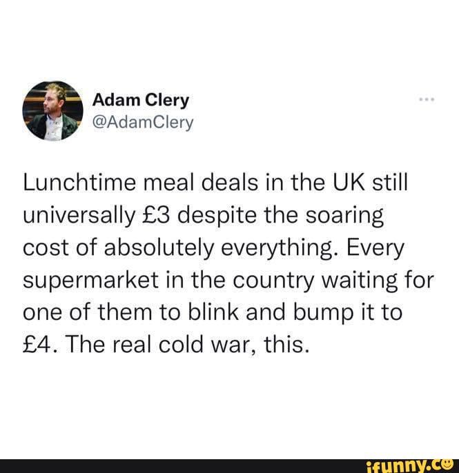 Adam Clery Lunchtime meal deals in the UK still universally despite the ...