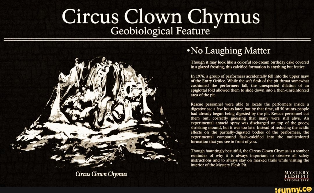 Circus Clown Chymus Geobiological Feature Circus Clown Chymus *No ...