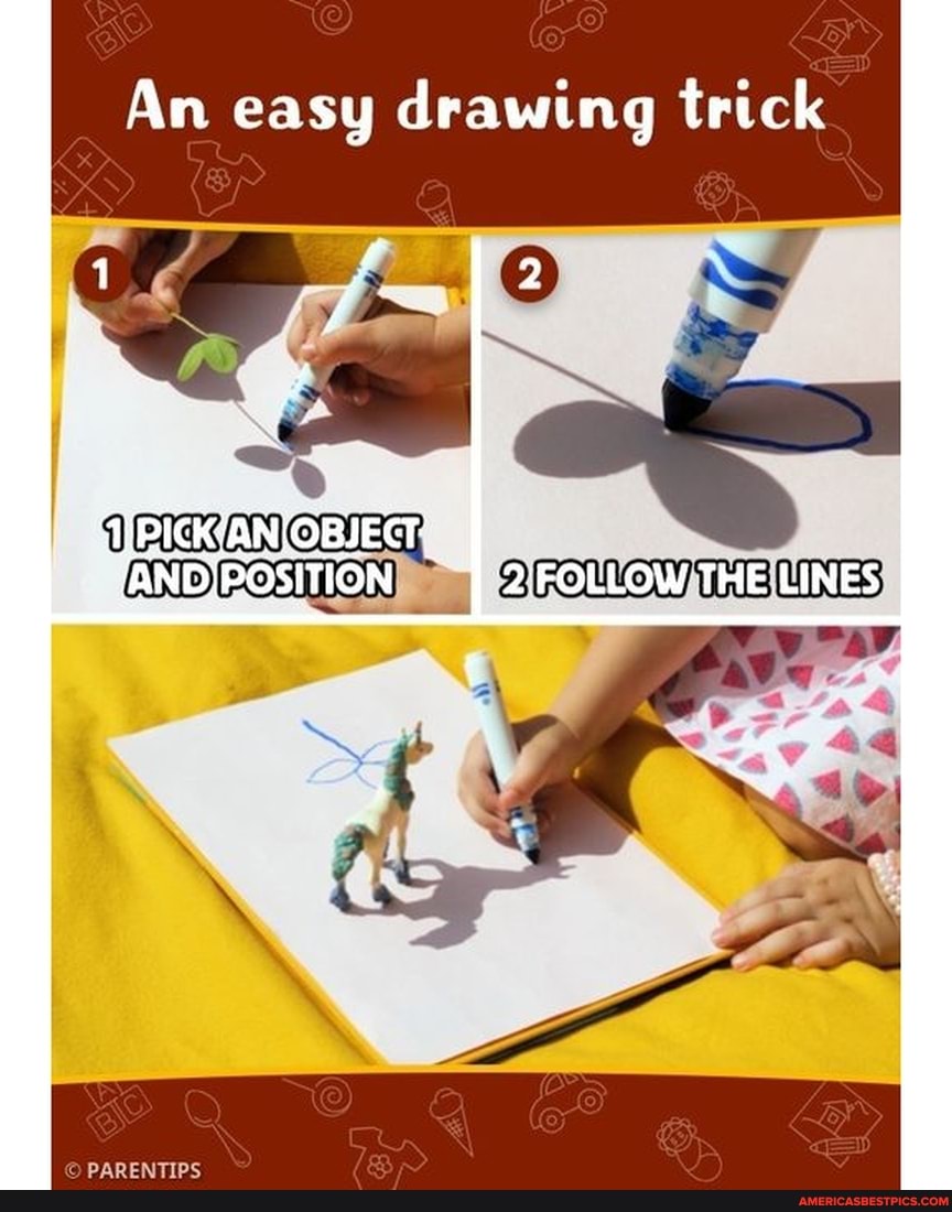 An easy drawing trick - America’s best pics and videos