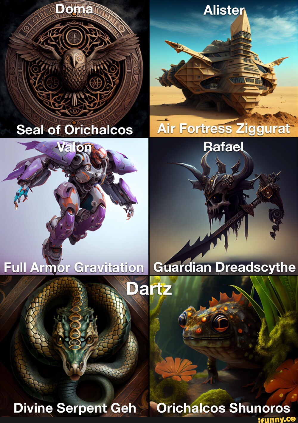 Doma Alister Seal of Orichalcos Air Fortress Ziggurat Valon Rafael Full ...