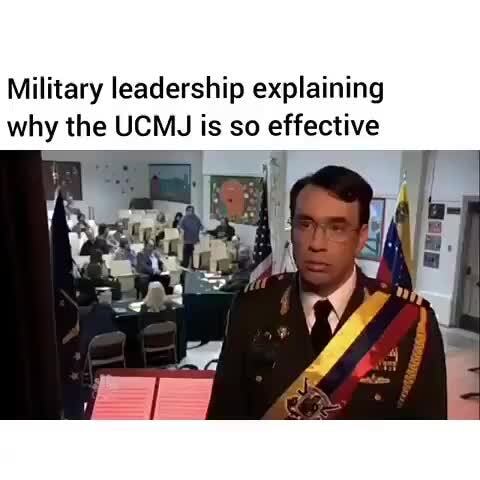 Military leadership explaining why the UCMJ is so effective - )