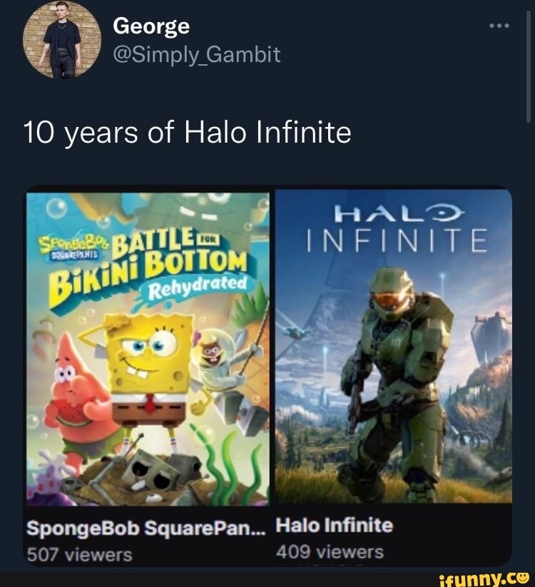 George @Simply Gambit 10 years of Halo Infinite INFINITE / ~ SpongeBob ...