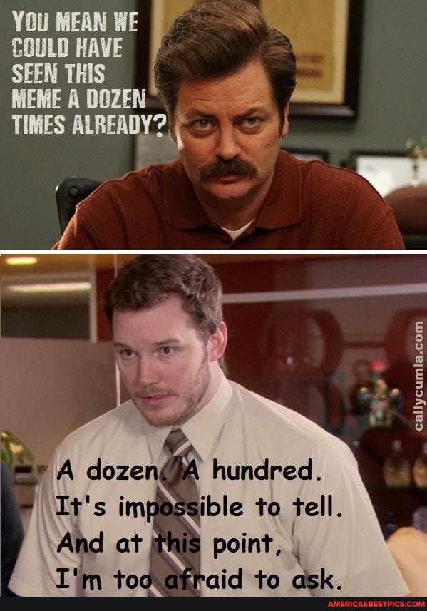 You MEAN WE COULD HAVE SEEN THIS MEME A DOZEN TIMES hundred. ssible to ...