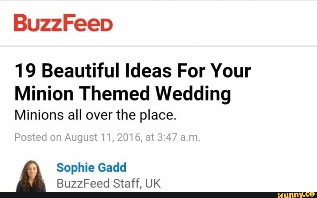 BuzzFeeD 19 Beautiful Ideas For Your Minion Themed Wedding Minions All buzzfeed-19-beautiful-ideas-for-your-minion-themed-wedding-minions-all