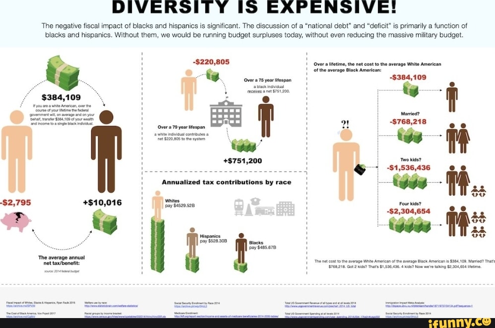 DIVERSITY IS EXPENSIVE! The negative fiscal impact of blacks and ...