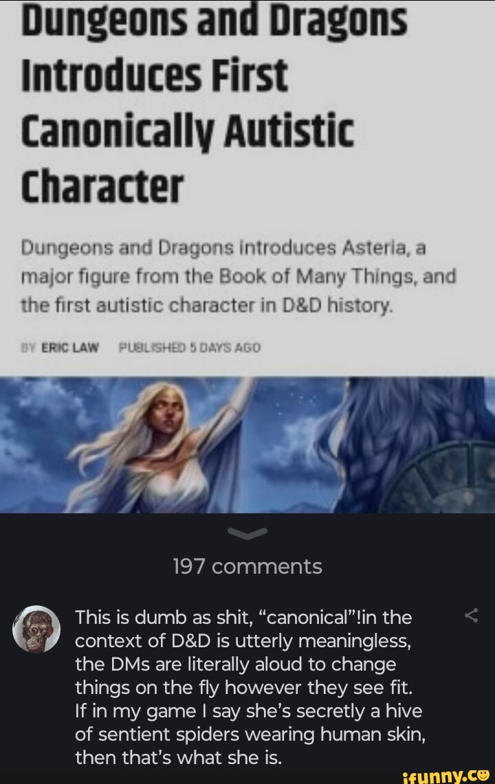 Dungeons and Dragons Introduces First Canonically Autistic Character ...