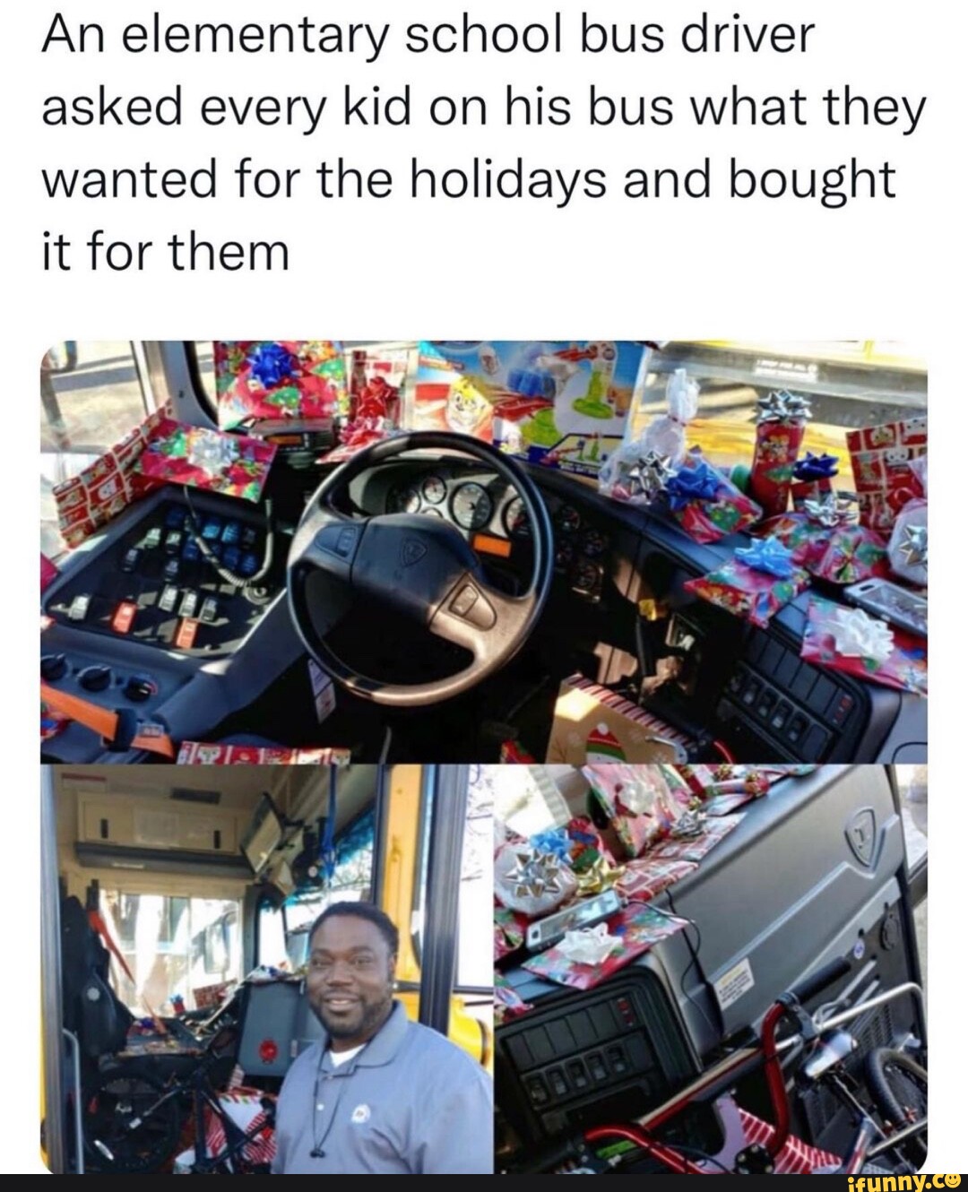 An elementary school bus driver asked every kid on his bus what they ...