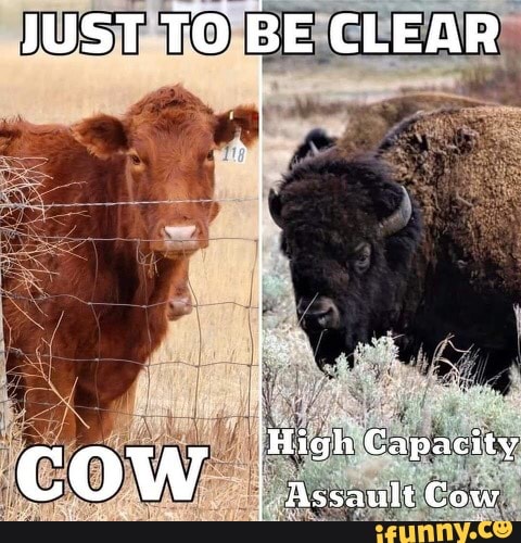JUST TO BE CLEAR High Capacity COW Assault Cow - iFunny