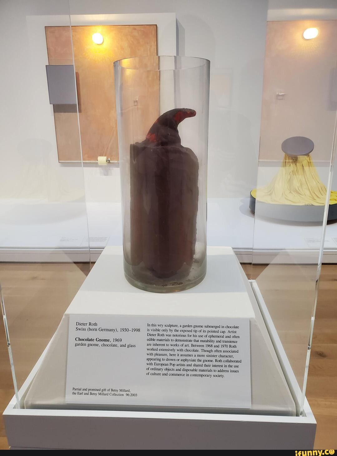 Dieter Roth Inthis wry sculpture a garden gnome submerged in chocolate ...