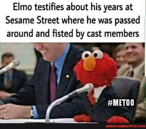 Elmo testifies about his years at Sesame Street where he was passed ...