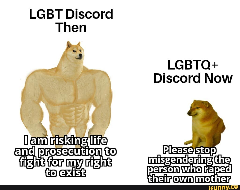 LGBT Discord Then fandIprosecutionIto) LGBTQ+ Discord Now Please the ...