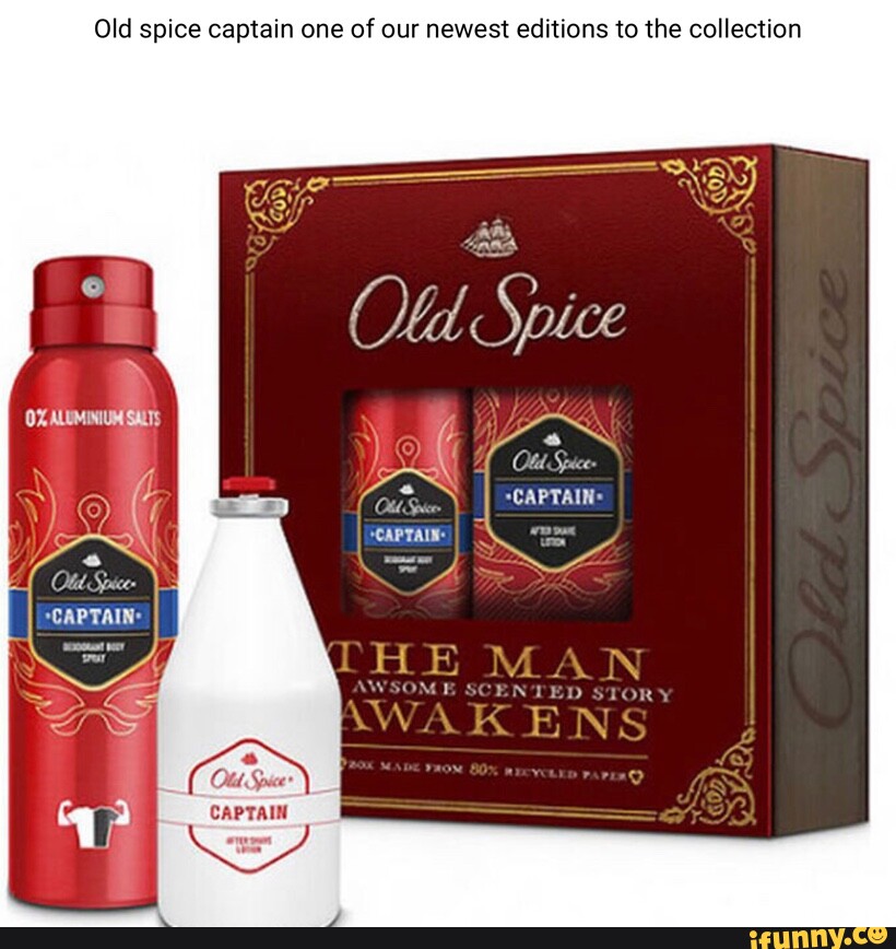 Old spice captain one of our newest editions to the collection O ...