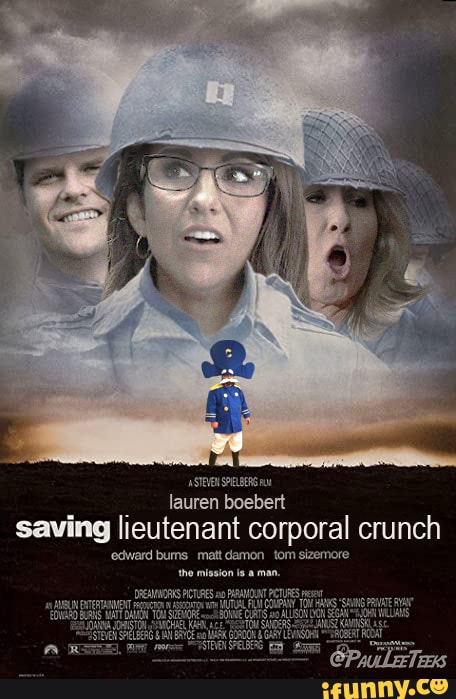STEVE SPELBERG lauren boebert saving lieutenant corporal crunch 'edward ...