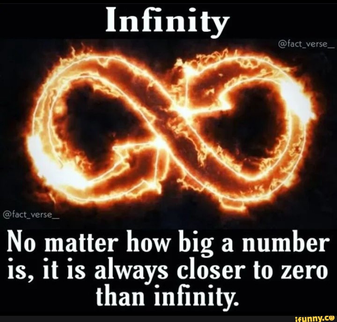 Infinity @fact_verse_ @fact_verse No matter how big a number is, it is ...