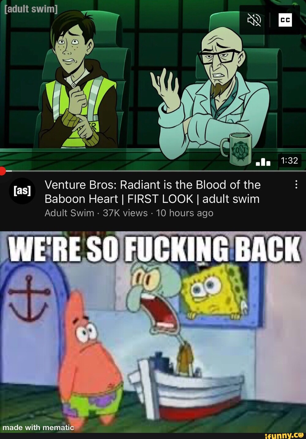 [adult swim] [as] Venture Bros: Radiant is the Blood of the Baboon ...