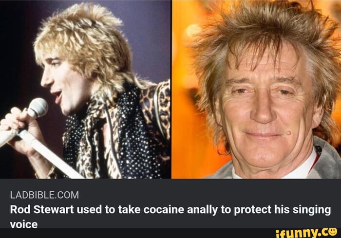 LADBIBLE COM Rod Stewart used to take cocaine anally to protect his ...