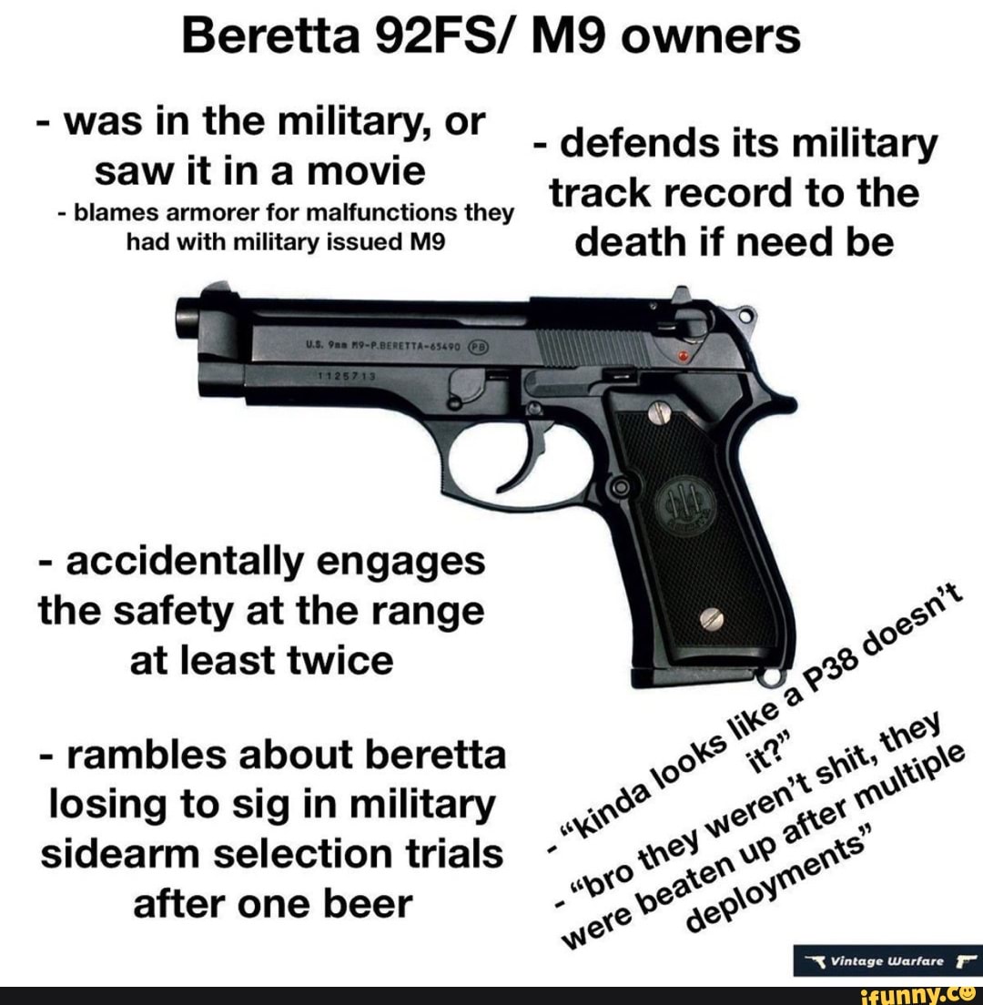 Beretta 92FS/ owners - was in the military, or defends its military saw ...
