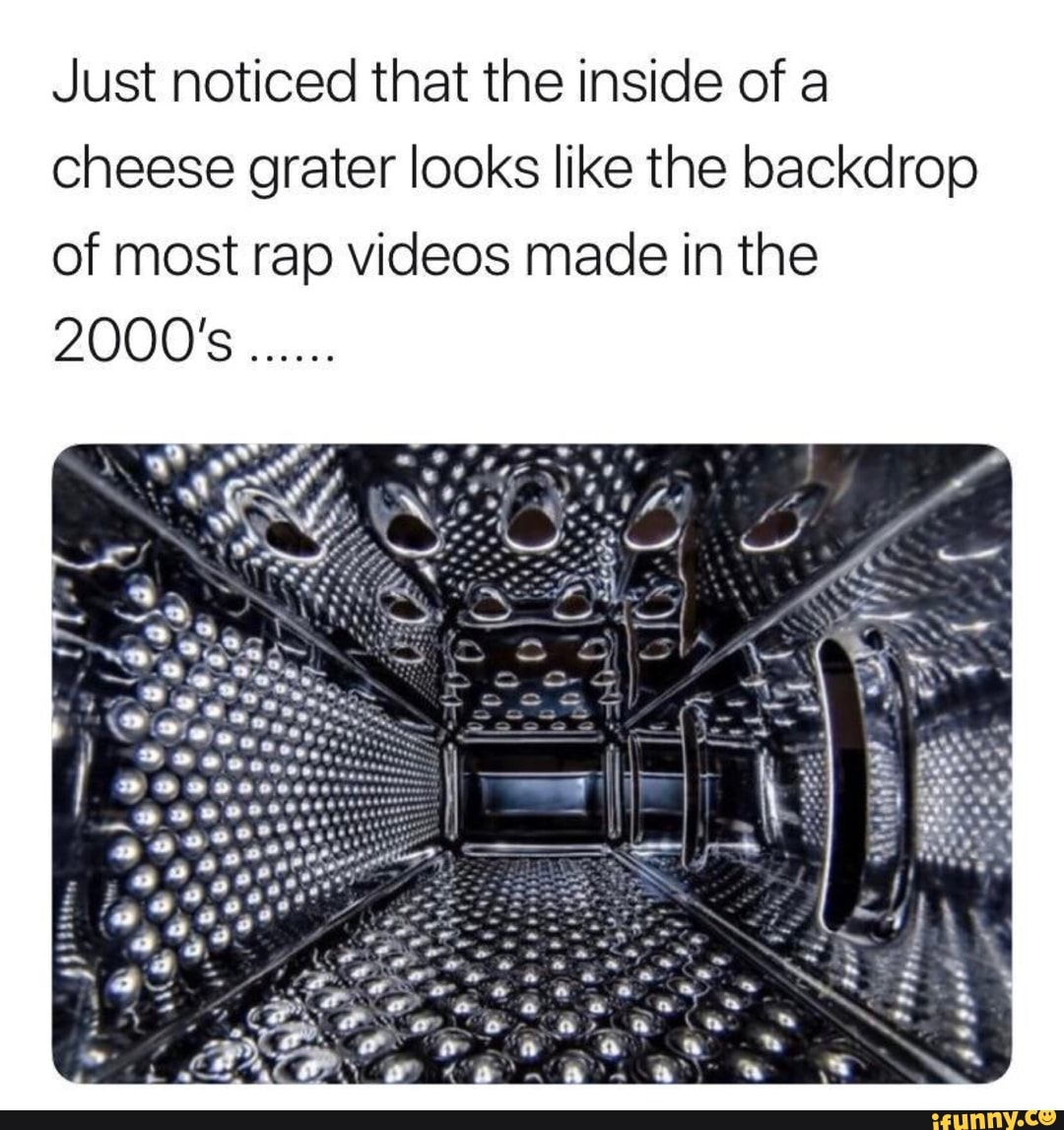 Just noticed that the inside of a Cheese grater looks like the backdrop ...