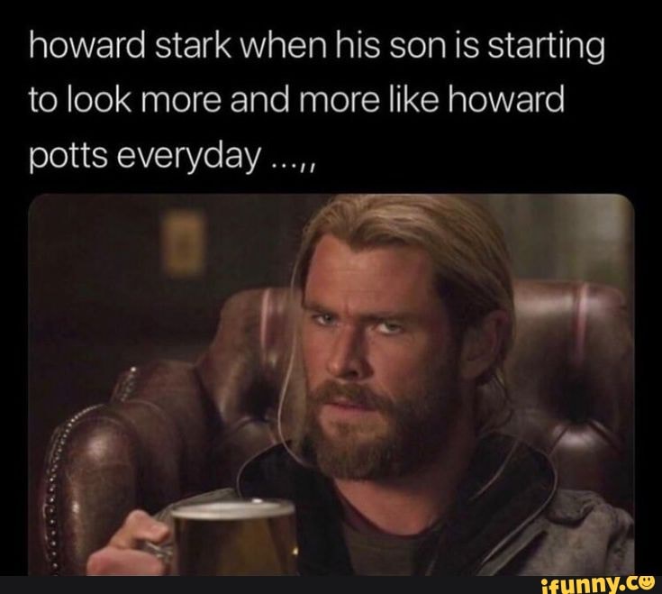 Howard stark when his son is starting to look more and more like howard ...