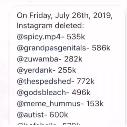 Rip Instagram meme pages - )