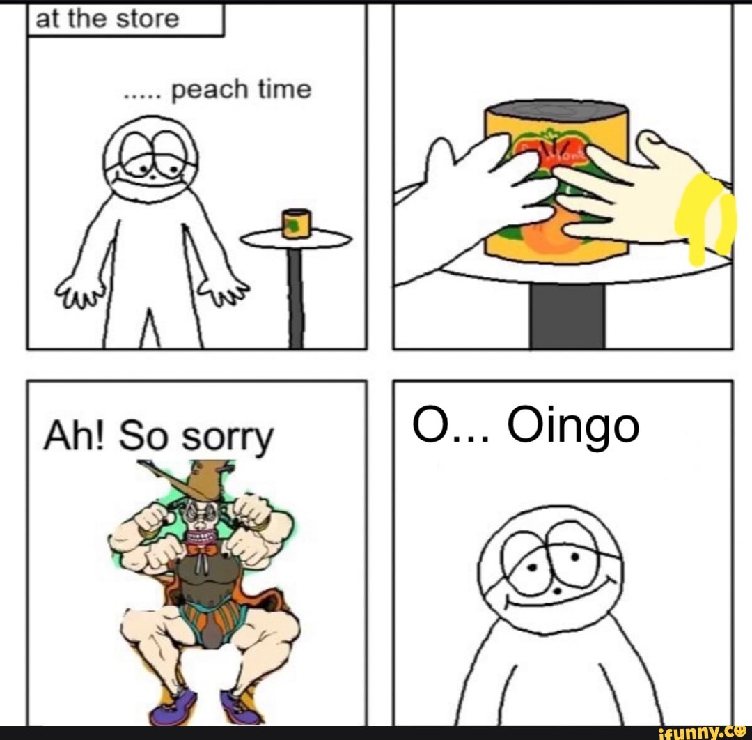 At the store ..... peach time - iFunny