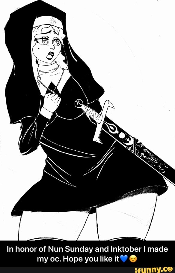 In honor of Nun Sunday and lnktober I made my oc. Hope you like it" 9 ...