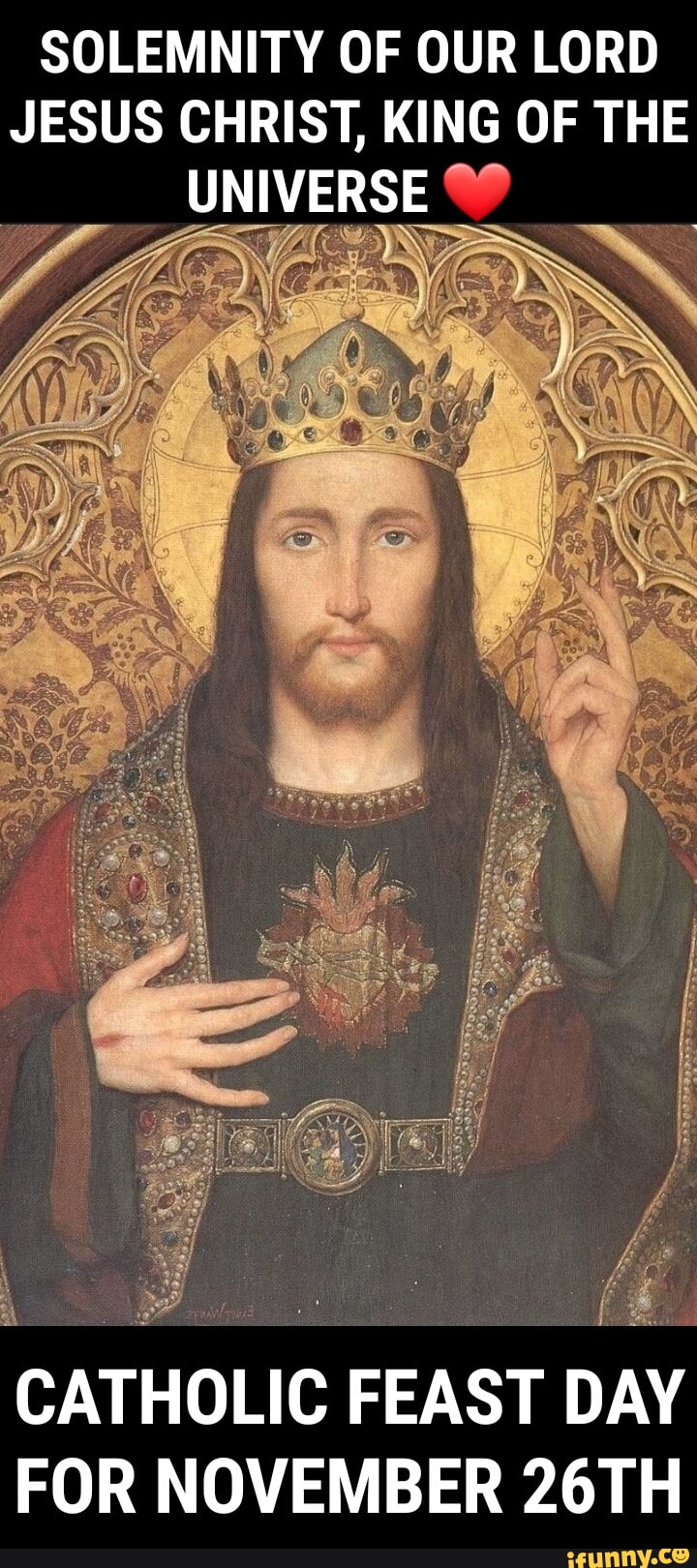 SOLEMNITY OF OUR LORD JESUS CHRIST, KING OF THE UNIVERSE ff CATHOLIC ...