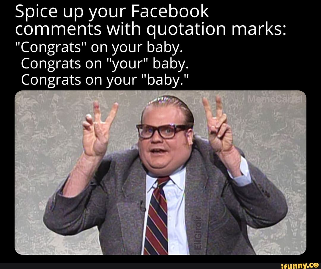 Spice up your Facebook comments with quotation marks: "Congrats" on ...