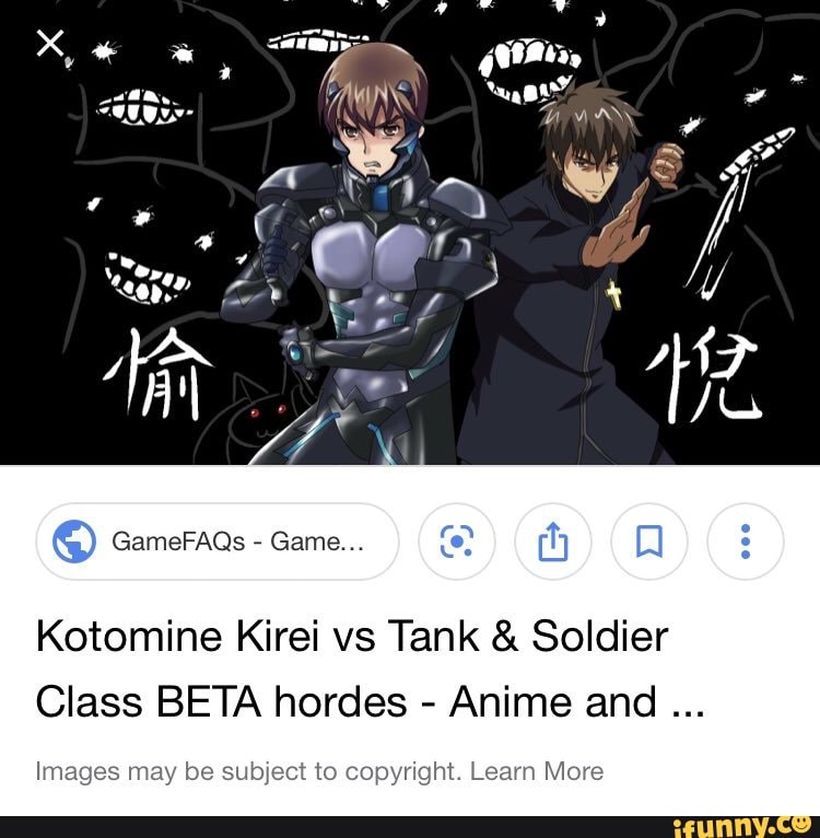 Kotomine Kirei vs Tank & Soldier Class BETA hordes - Anime and - iFunny