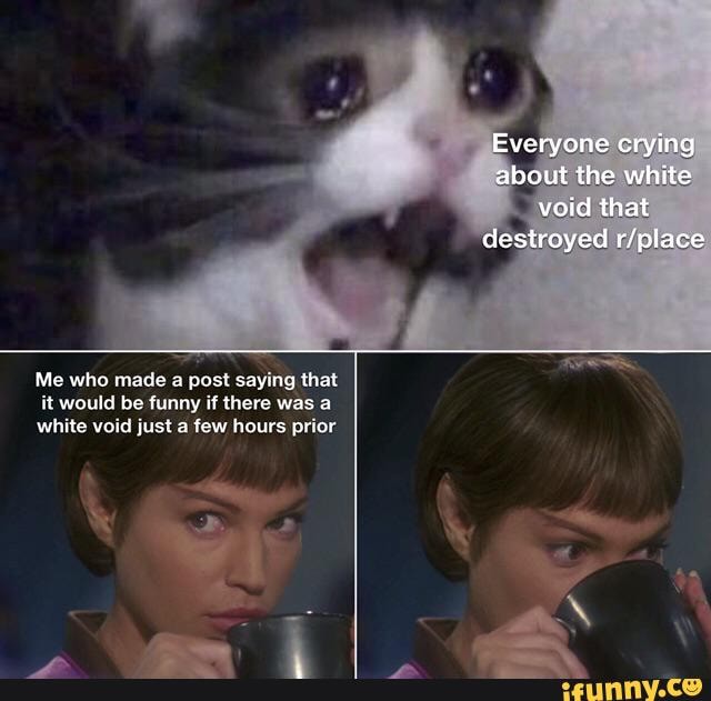 Everyone crying about the white void that destroyed Mo who made a past ...