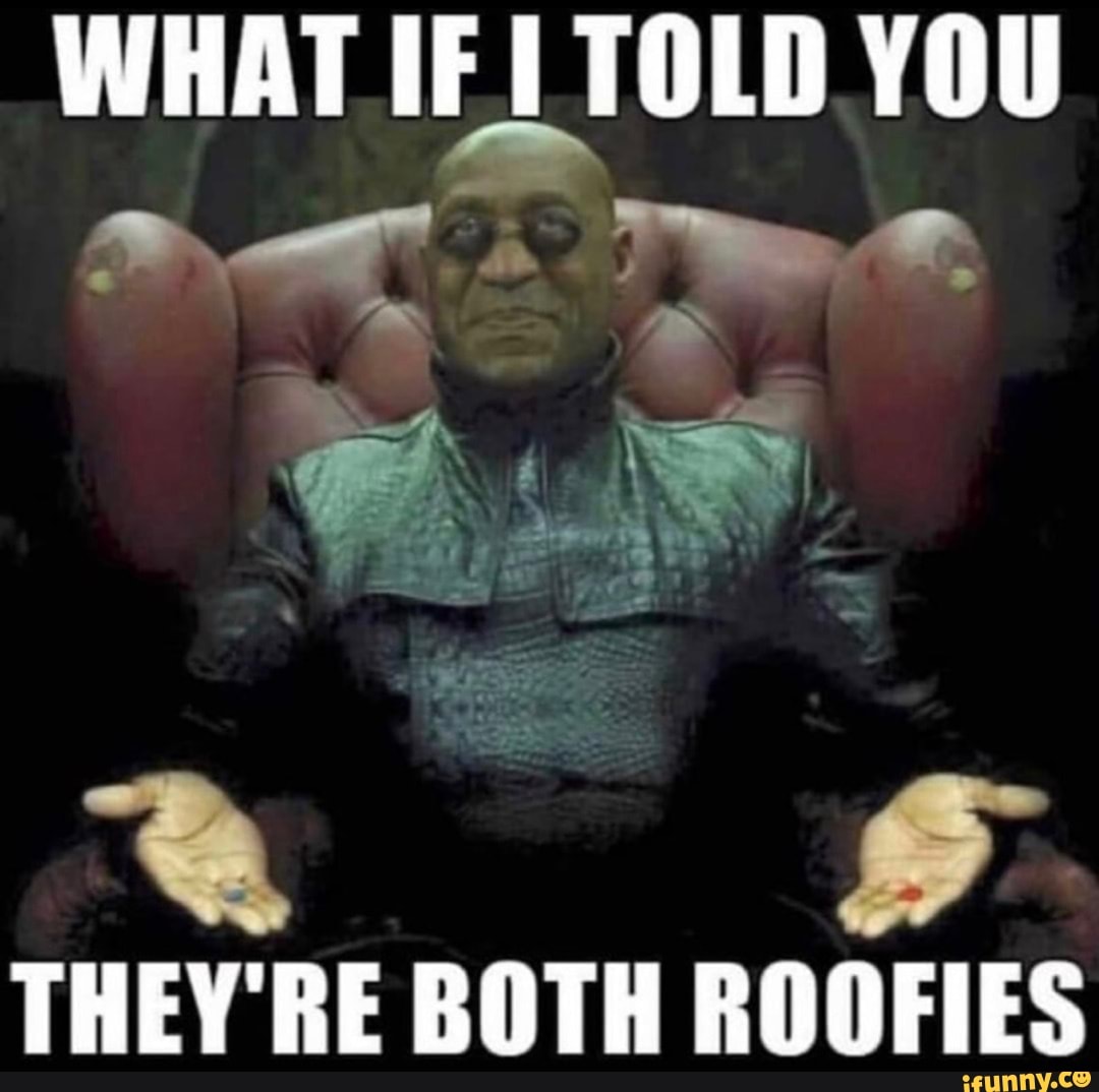 WHAT IF II TOLD YOU THEY'RE BOTH ROOFIES - iFunny
