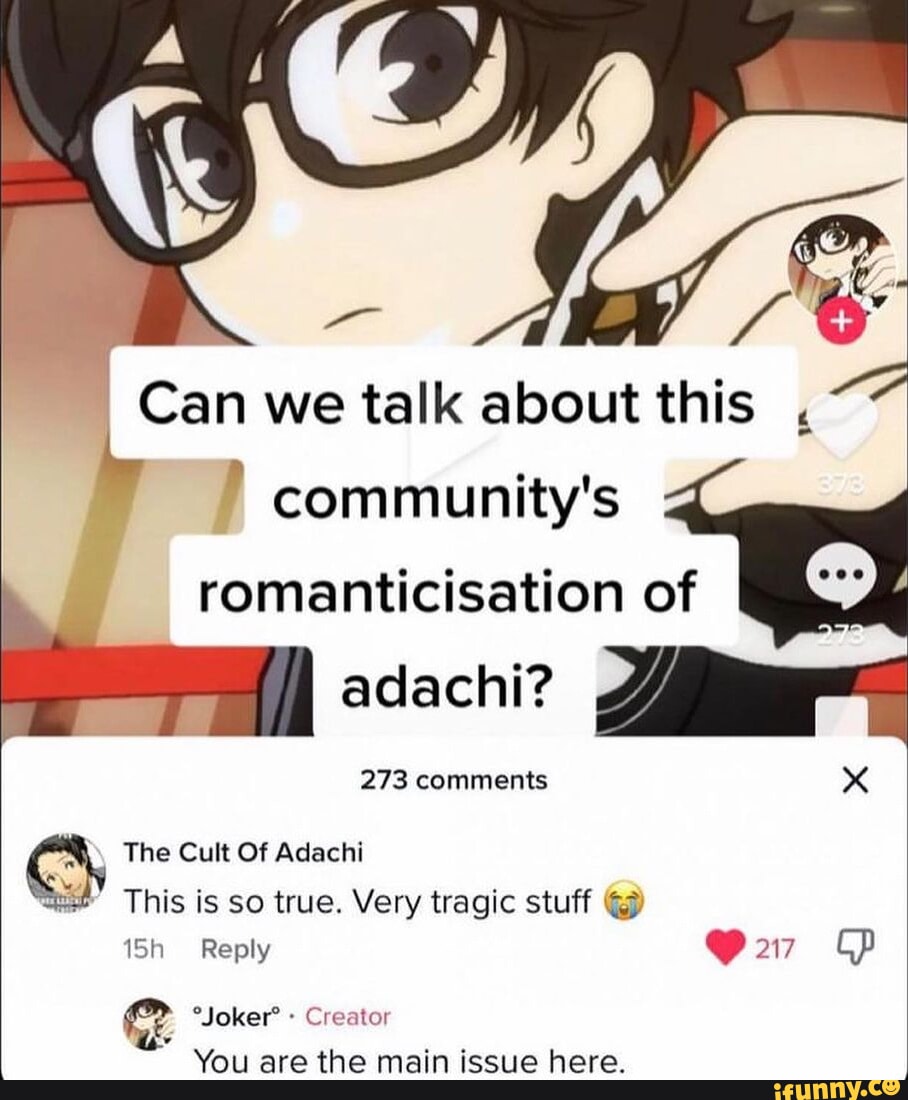 Adachi memes. Best Collection of funny Adachi pictures on iFunny