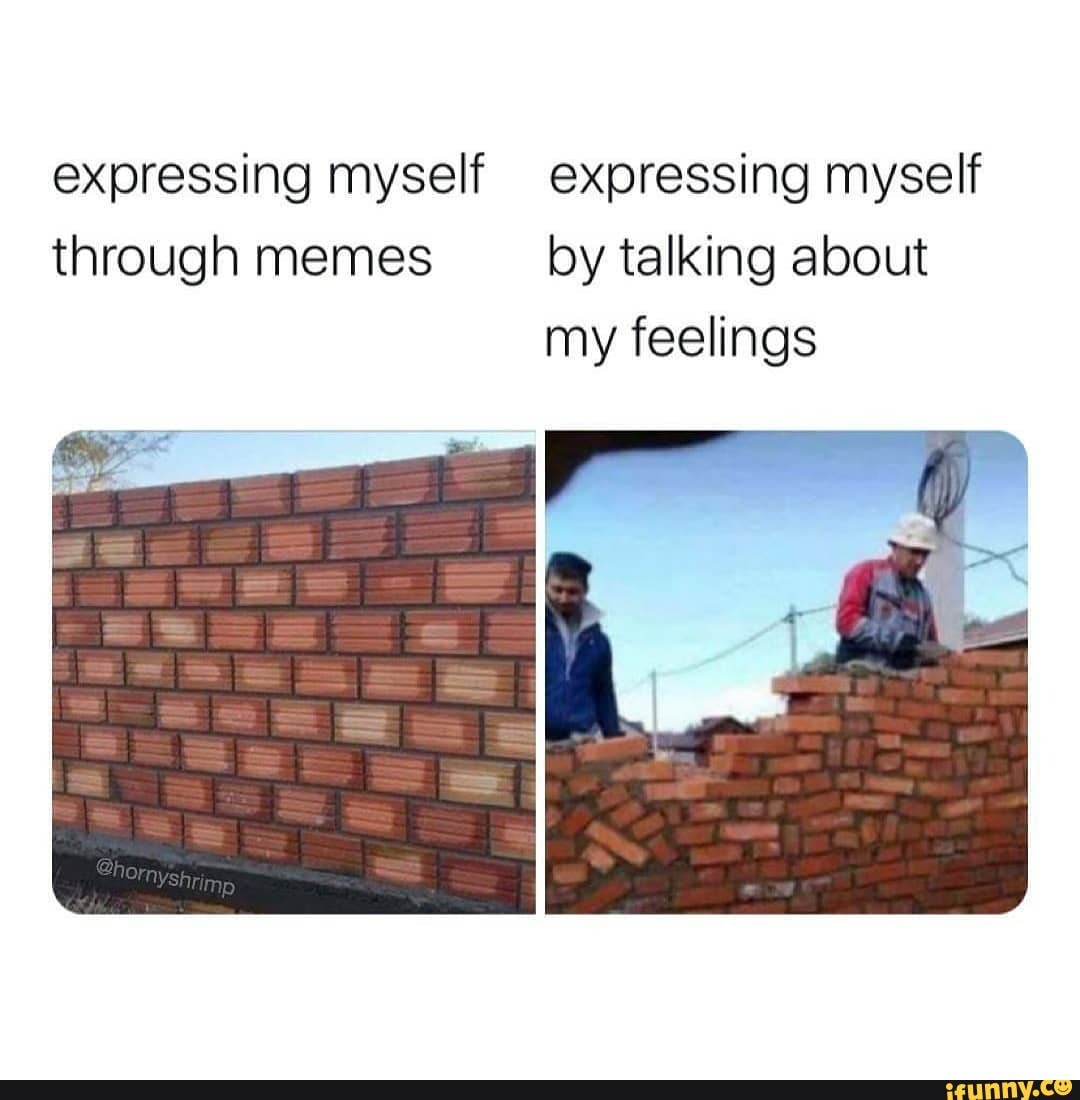 Expressing myself expressing myself through memes by talking about my ...