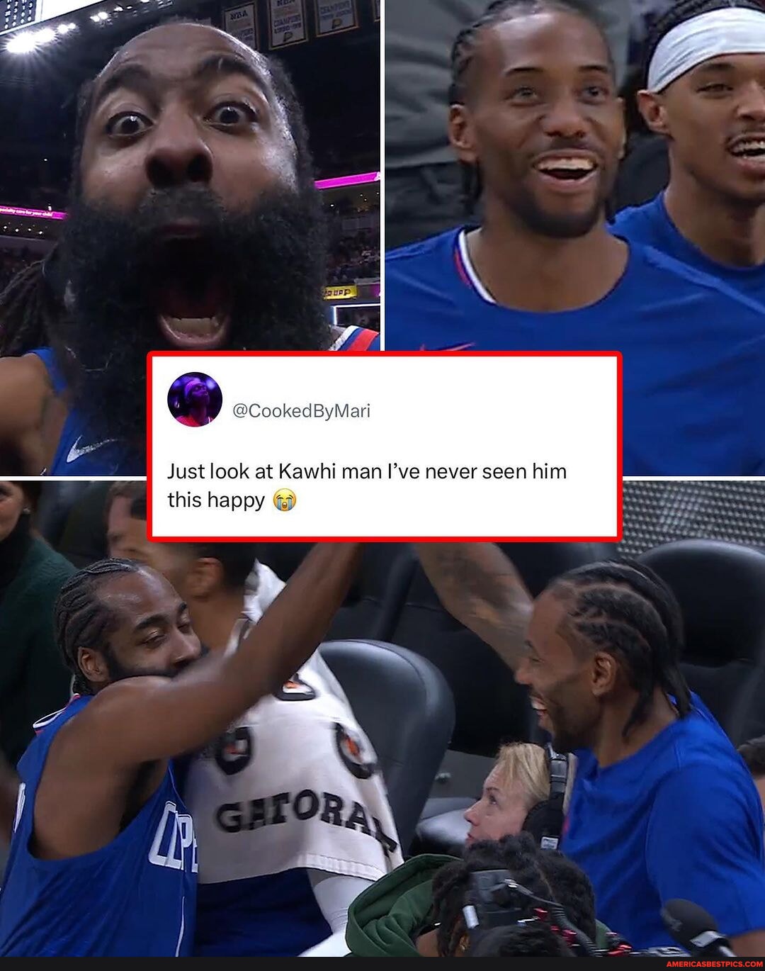James Harden doing snow angels and Kawhi being happy? The Clippers ...