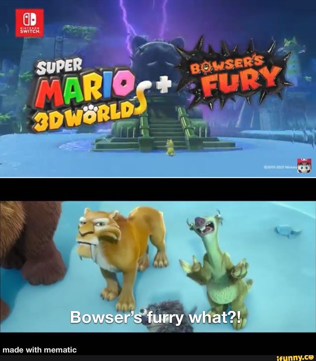 Bowser's furry what?! - iFunny