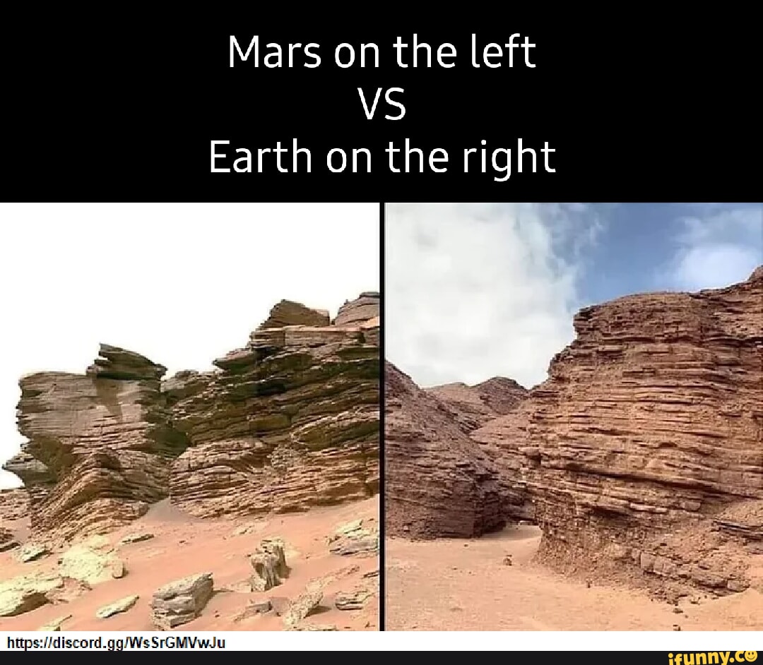 Mars on the left VS Earth on the right - iFunny