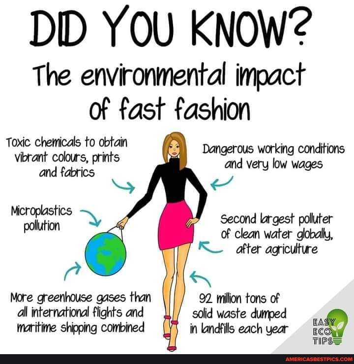 DD YOU KNOW? The environmental impact of fast fashion Toxic chetricals ...