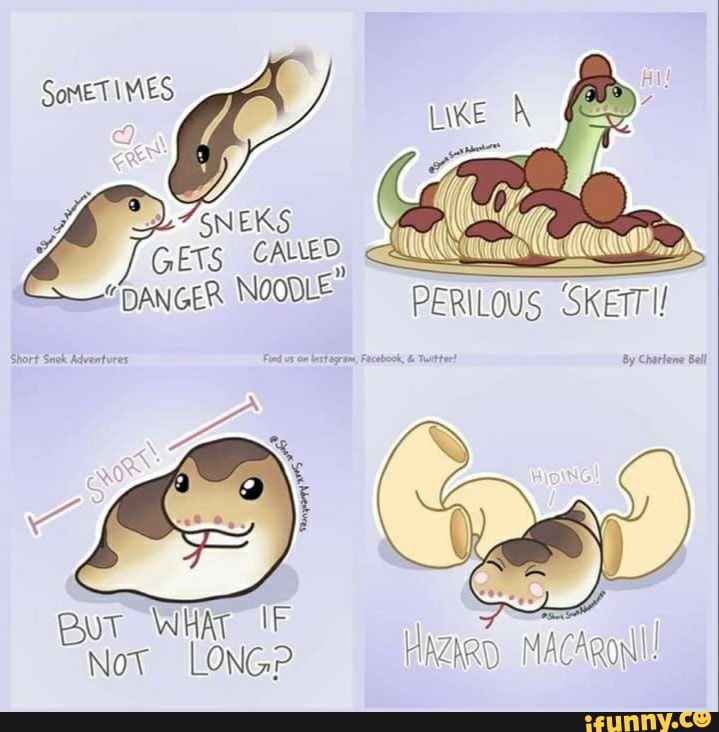 SomeT MES 7 SNEKS "DANGER NOODLE PERILOUS SKETTI! Short Snek Adventures ...