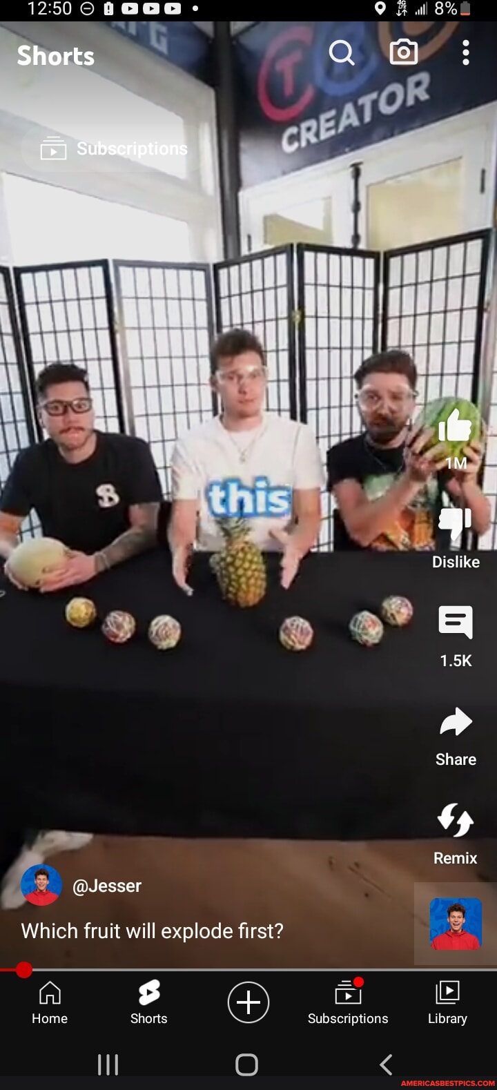 Shorts 2 I Subscriptions Dislike 1.5K Share Remix PA @dJesser Which fruit will explode first ...
