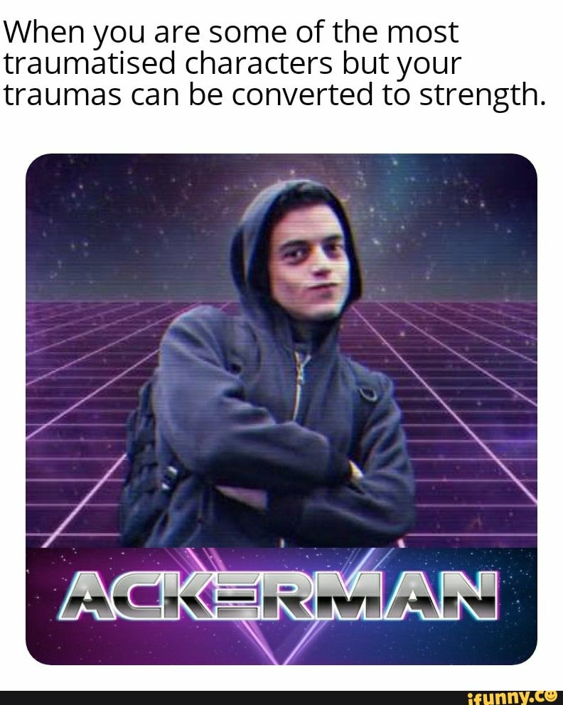 When you are some of the most traumatised characters but your traumas ...
